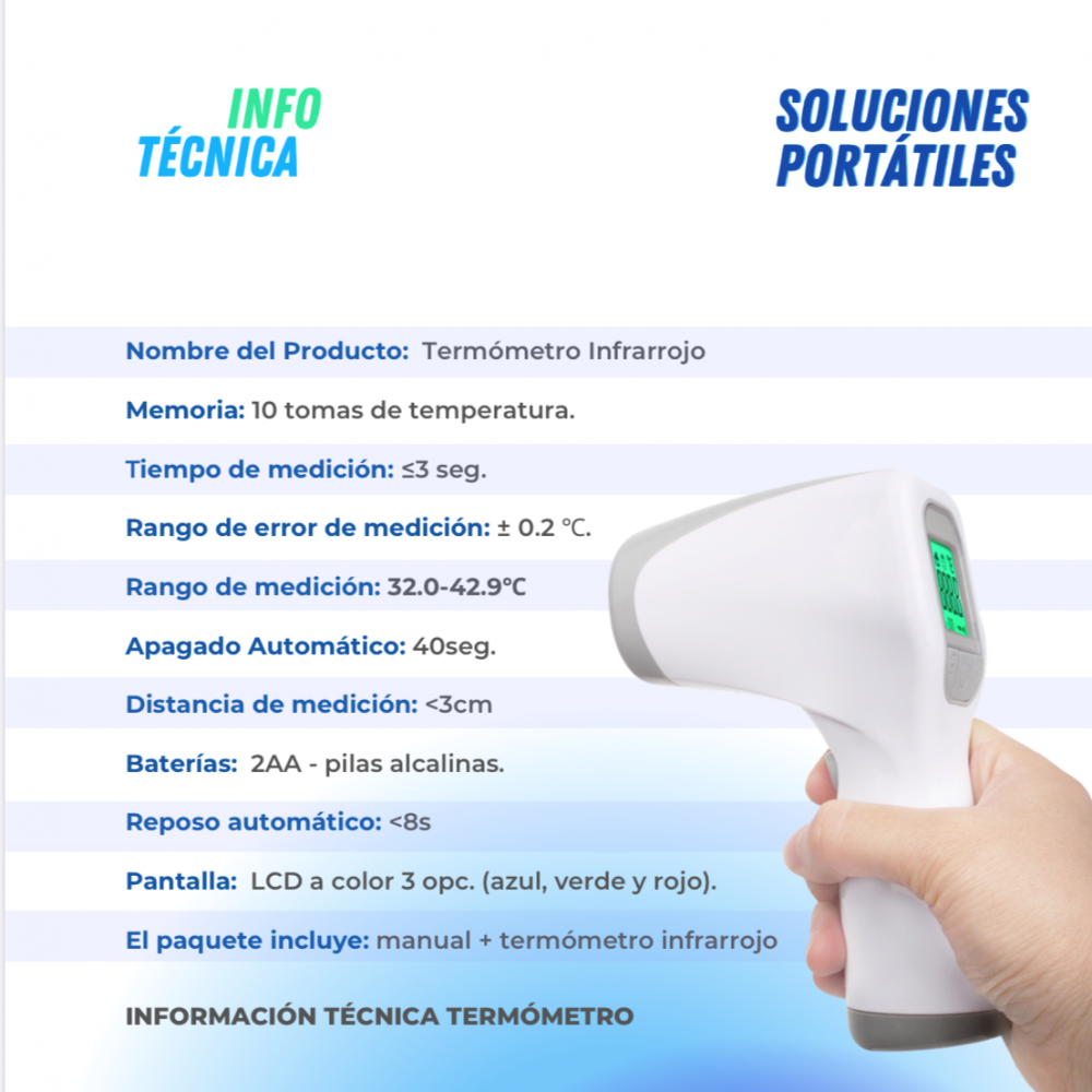 Termómetro infrarrojo